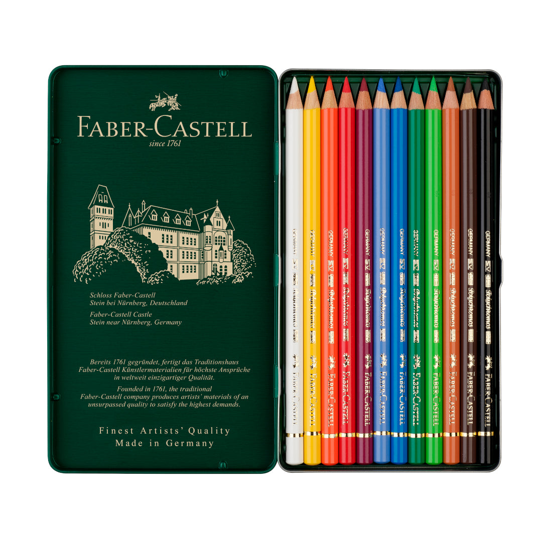 Faber Castell Lápices de Colores Polychromos Profesionales x 12 – Faber ...